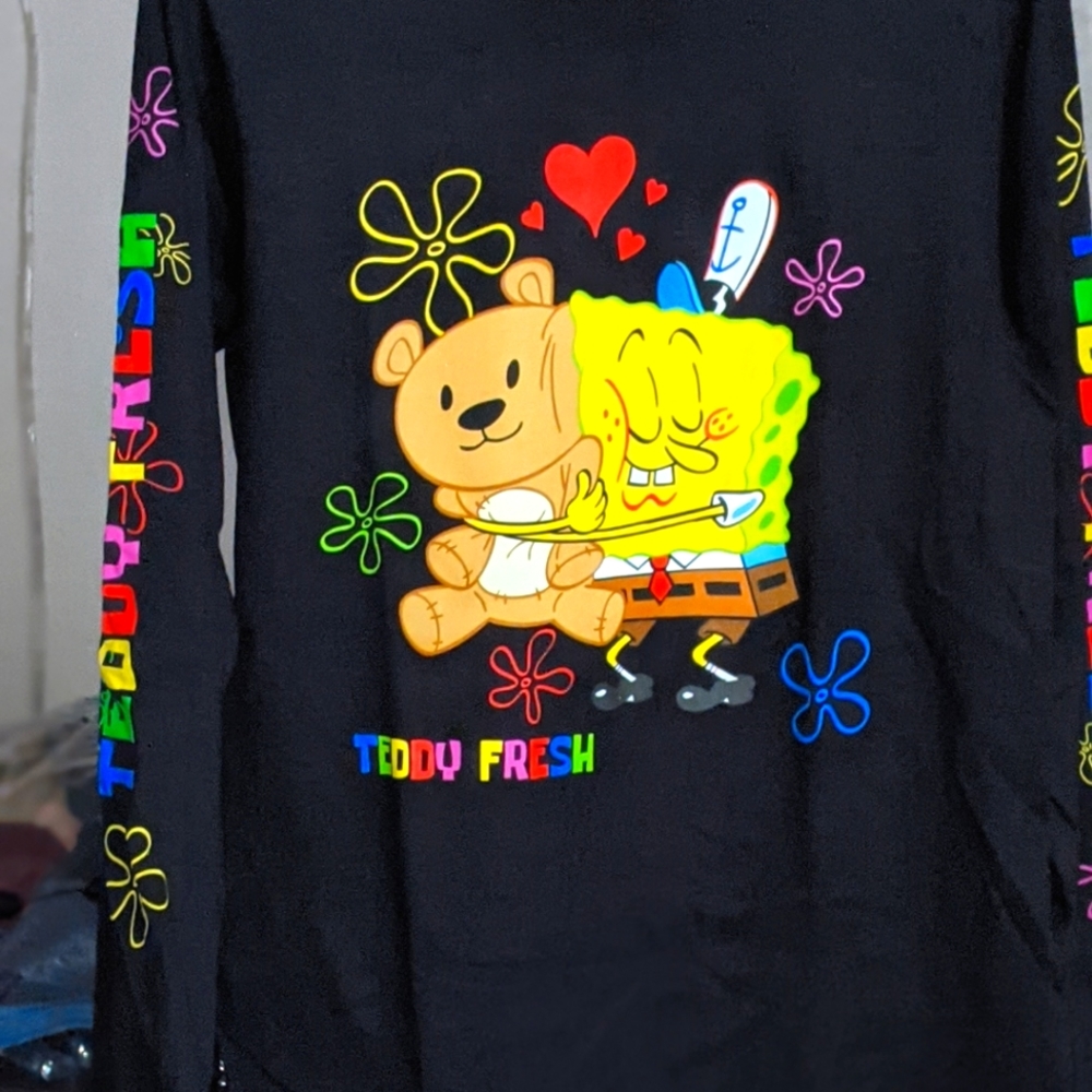 Rare Spongebob Teddy Fresh Long Sleeve Shirt - Gem